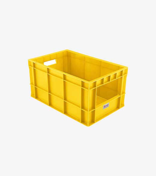 Supreme Front Partially Open Plastic Crates | (500X325 SERIES)
