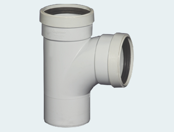 Plastic Piping Systems | Swept Tee (Click Ring Type Fitting)