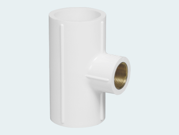 Supreme PVC Tee with Brass Insert Fittings | Plumbing