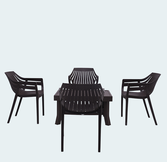 Vegas With Spectrum 4 Seater Dining Table and Chair |Supreme