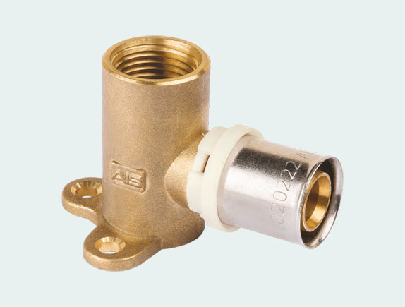 Female Threaded Elbow 90° with Base Plate Pipes Fittings | E-lite ...