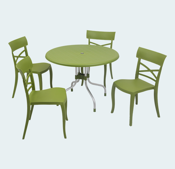 Cherry With Cruz | 4 Seater Dining Table and Chair | Supreme