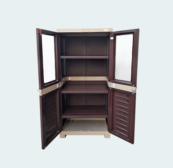 Fusion 2HM Plastic Cupboards With Mirror Panels | Supreme