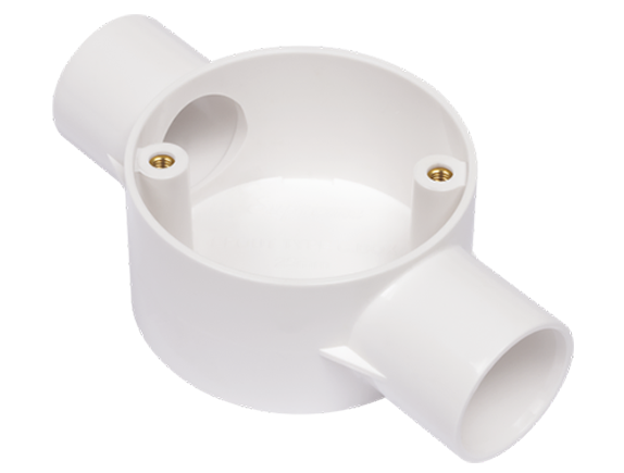 Plastic Piping Systems | 2 Way Through Circular Box (Junction) for ...
