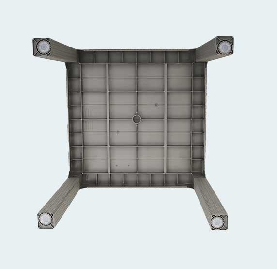 Summit 4 Seater Square Dining Table | Plastic Table