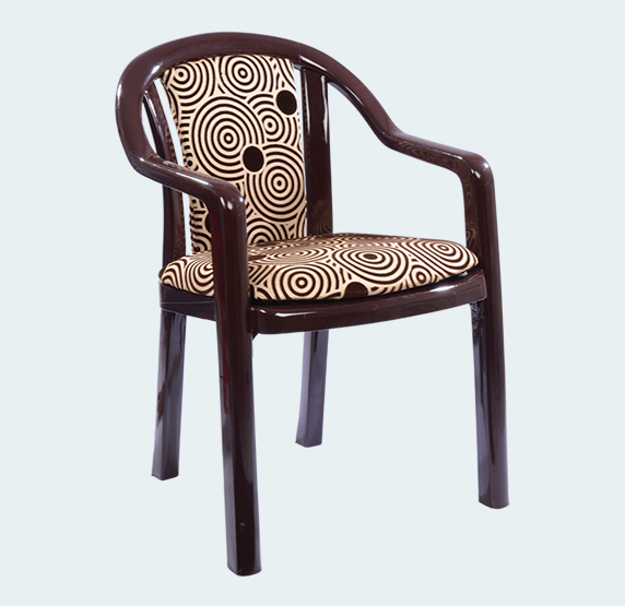 Ornate Plastic Chair With Cushion | Plastic Cushion Chair