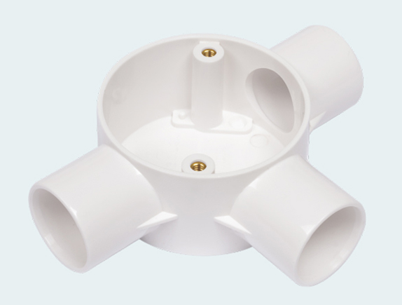 Plastic Piping Systems | Conduit Cir.Jun.Box 3 Way for Cable Protection ...