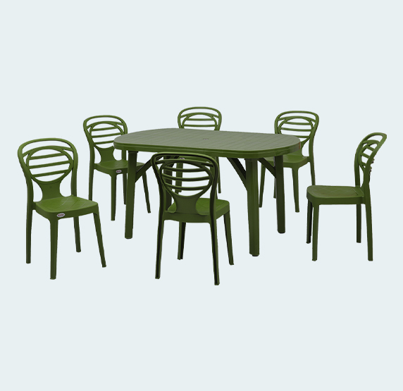 Corsa With Oak 6 Seater Dining Table And Chairs | Supreme