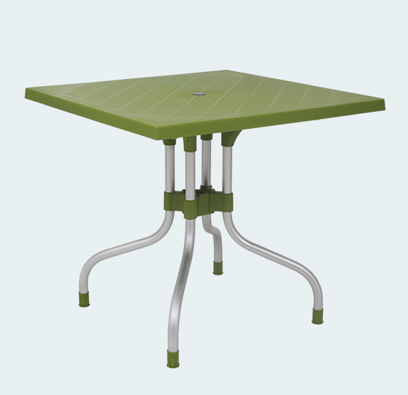 Olive Plastic Folding Tables | Square Plastic Table