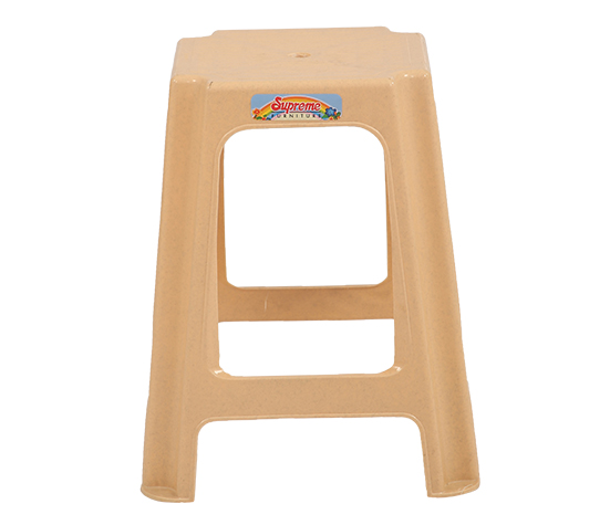 Sumo Multipurpose Stool (Beige, Red Colour) | Plastic Stools