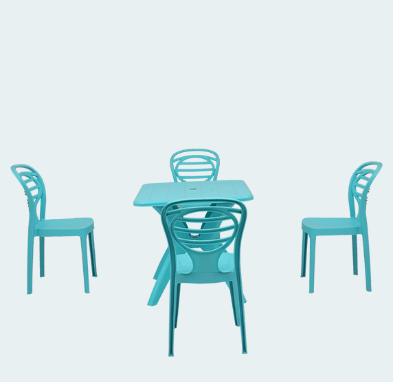 Marina With Oak (4 Seater Dining Table and Chair) | Supreme