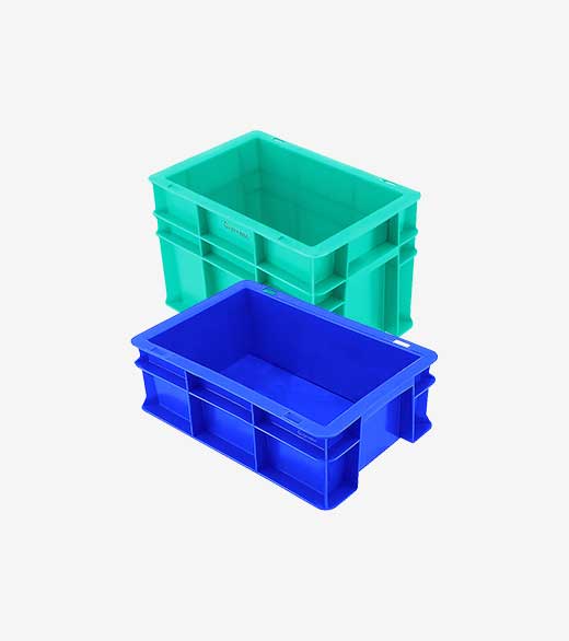 Supreme Front Partially Open Plastic Crates | (500X325 SERIES)