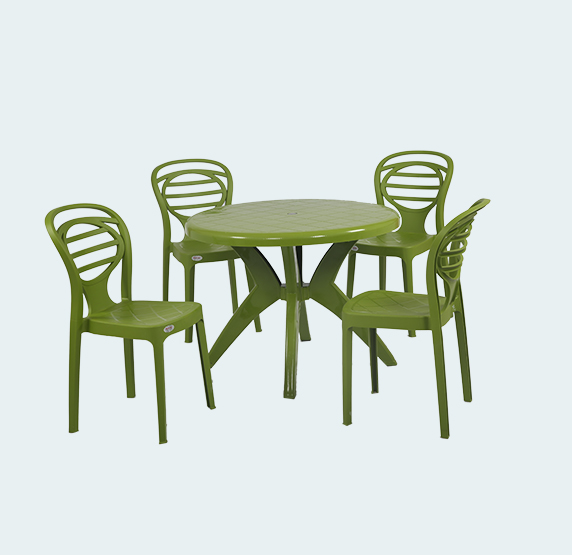 Marina With Oak (4 Seater Dining Table and Chair) | Supreme