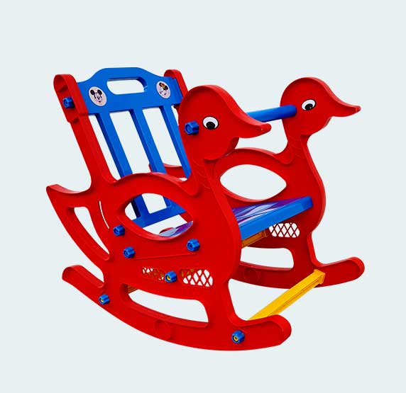 Duck Rocking Baby Chairs | Red-Yellow & Blue-Red Colour