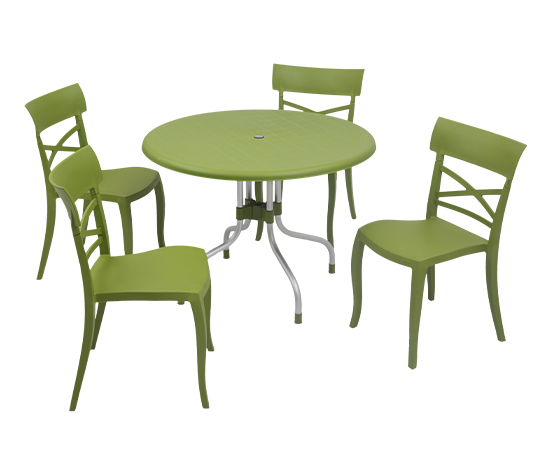 Cherry With Cruz | 4 Seater Dining Table and Chair | Supreme