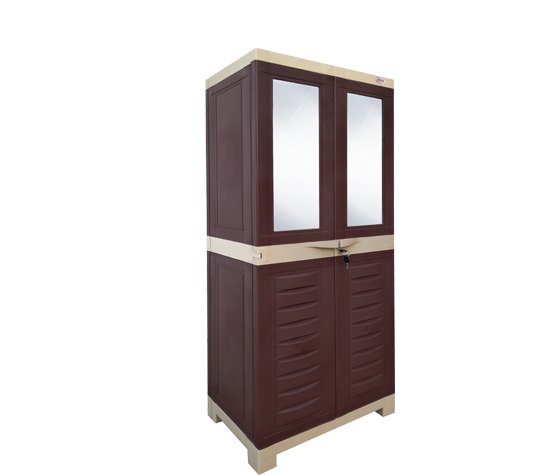 Fusion 2HM Plastic Cupboards With Mirror Panels | Supreme