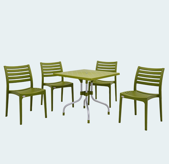 Furniture - Plastic Table Chair Set of 2 | Supreme Plastic Furniture