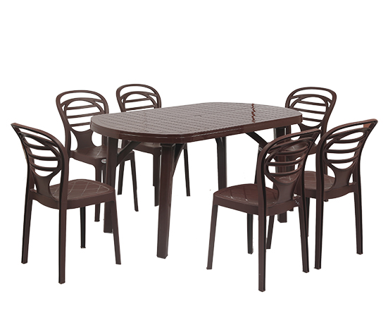 Furniture - Corsa With Oak 6 Seater Dining Table And Chairs | Supreme