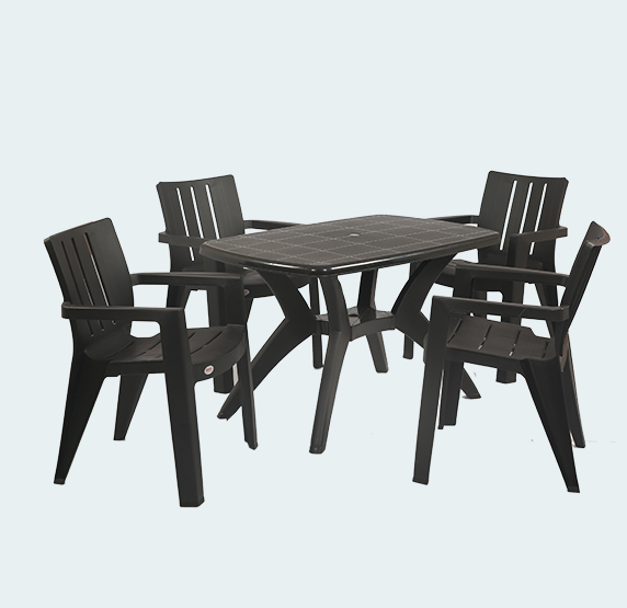 Plastic Dining Table 4 Seater | Supreme Furniture