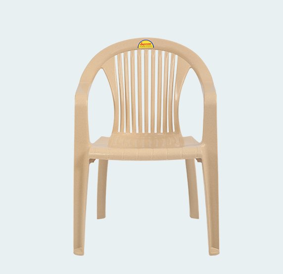 Evergreen Plastic Chairs | Red, Beige, Teakwood Colour