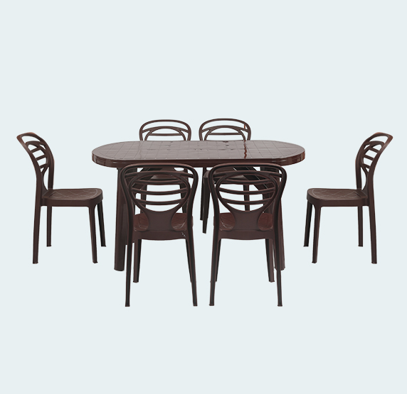 Furniture - Corsa With Oak 6 Seater Dining Table And Chairs | Supreme
