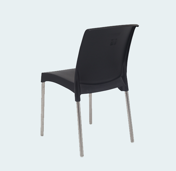 Furniture - Hybrid Plastic Chairs With Steel Legs | Plastic Cafe Chairs