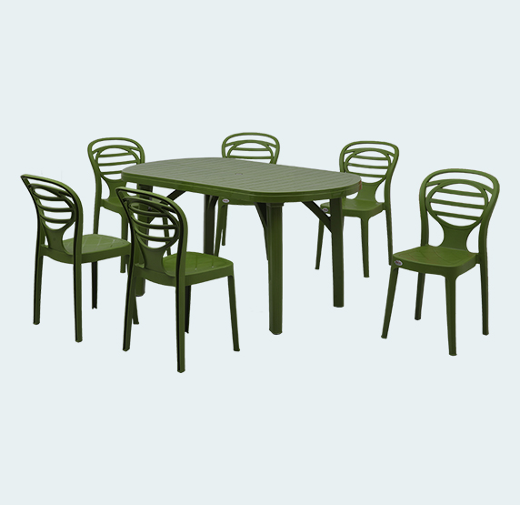 Corsa With Oak 6 Seater Dining Table And Chairs | Supreme