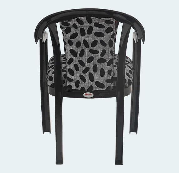 Furniture - Ornate Plastic Chair With Cushion | Plastic Cushion Chair