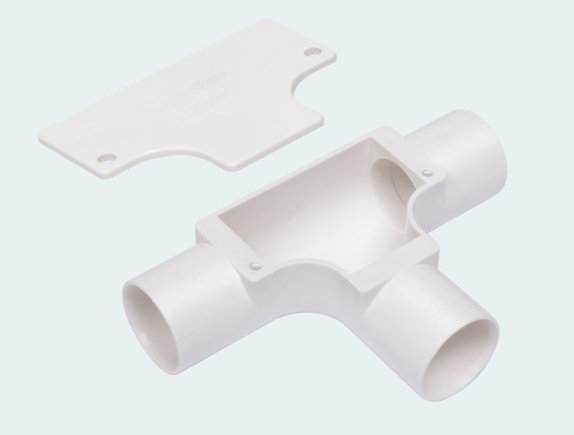 Plastic Piping Systems | Conduit Inspection Tee With Lid for Cable ...