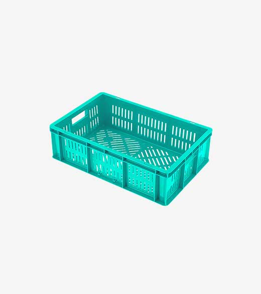Supreme Front Partially Open Plastic Crates | (500X325 SERIES)
