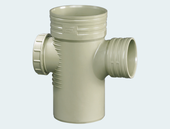 Plastic Piping Systems | Reducing Swept Tee with door (Pasted Type)