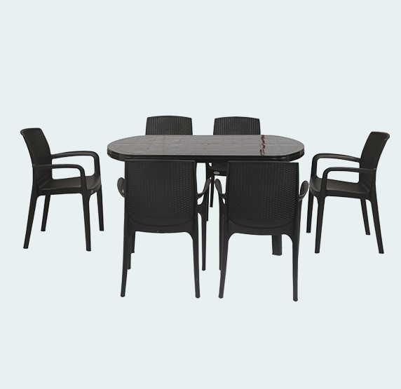 Furniture - Plastic Dining Table 6 Seater | Plastic Dining Table with ...