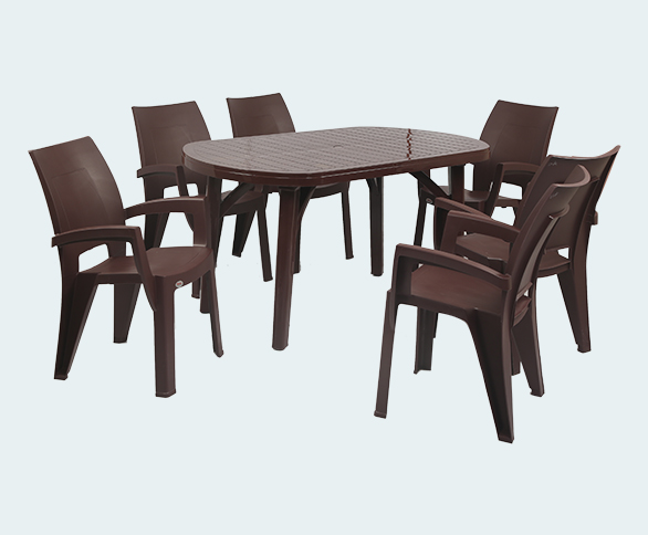 Corsa With Villa 6 Seater Dining Table and Chairs | Supreme
